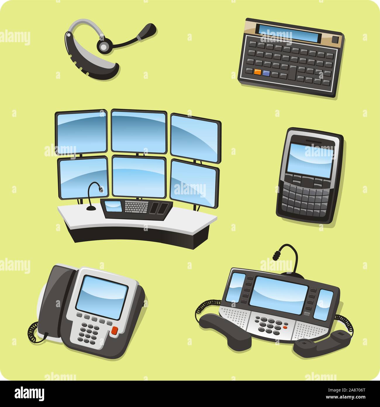 finance Trader set vector cartoon icons Stock Vector Image & Art - Alamy