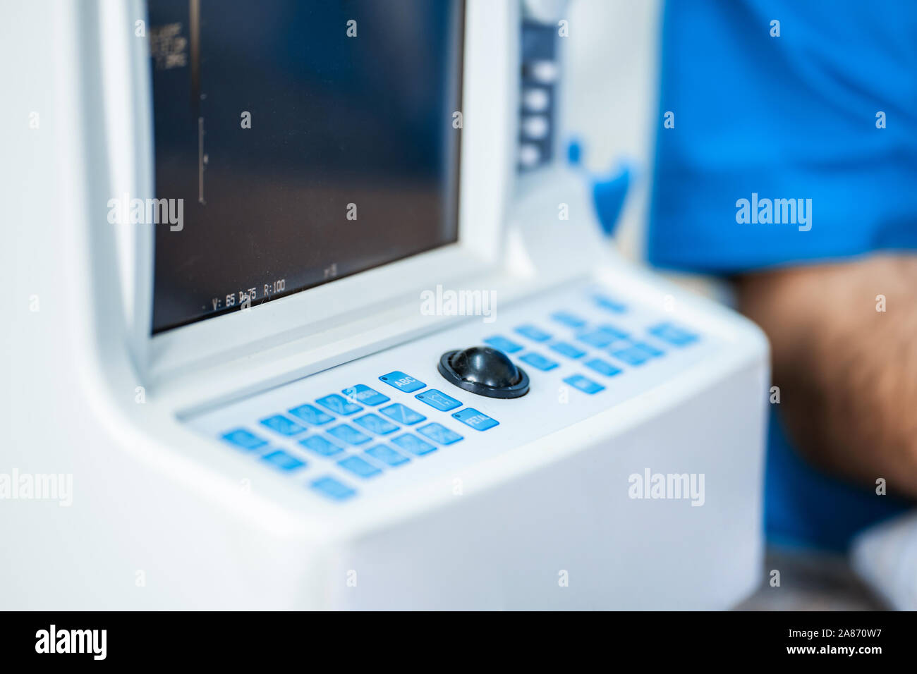 professional equipment of veterinary clinics. A mobile ultrasound ...