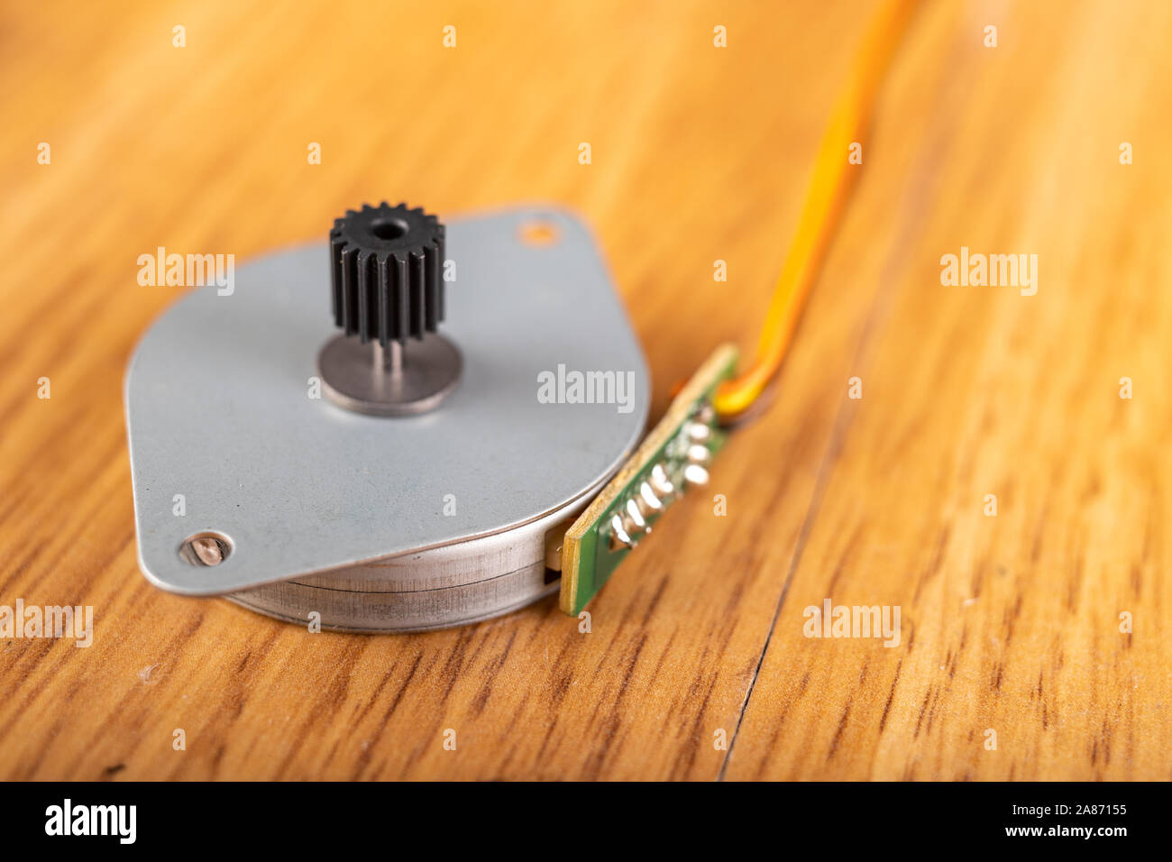 Small electric motor and plastic modes. Spare parts used in electronic ...