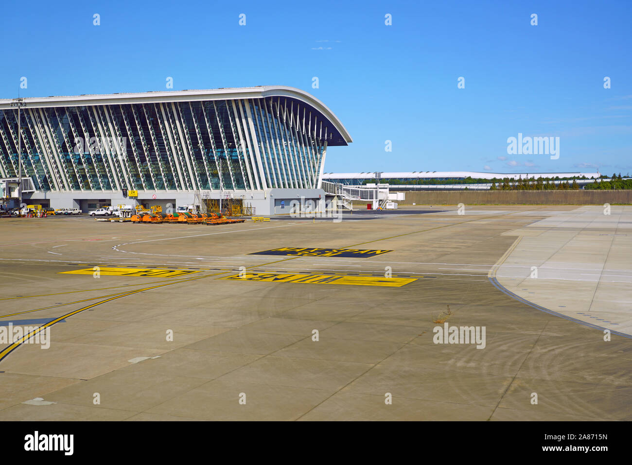 SHANGHAI, CHINA -3 NOV 2019- View of the Shanghai Pudong International ...