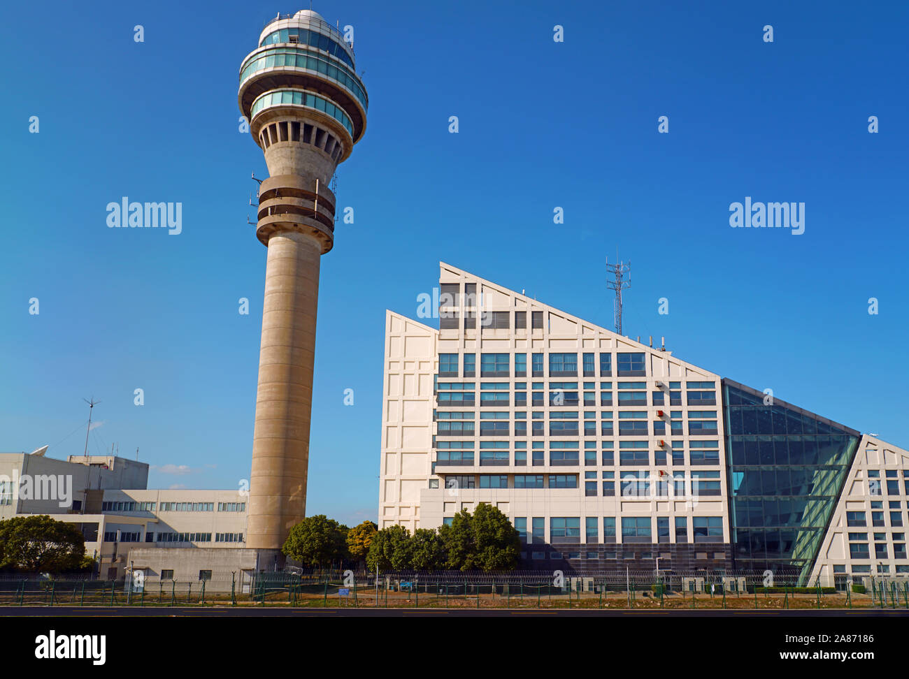 SHANGHAI, CHINA -3 NOV 2019- View of the Shanghai Pudong International ...
