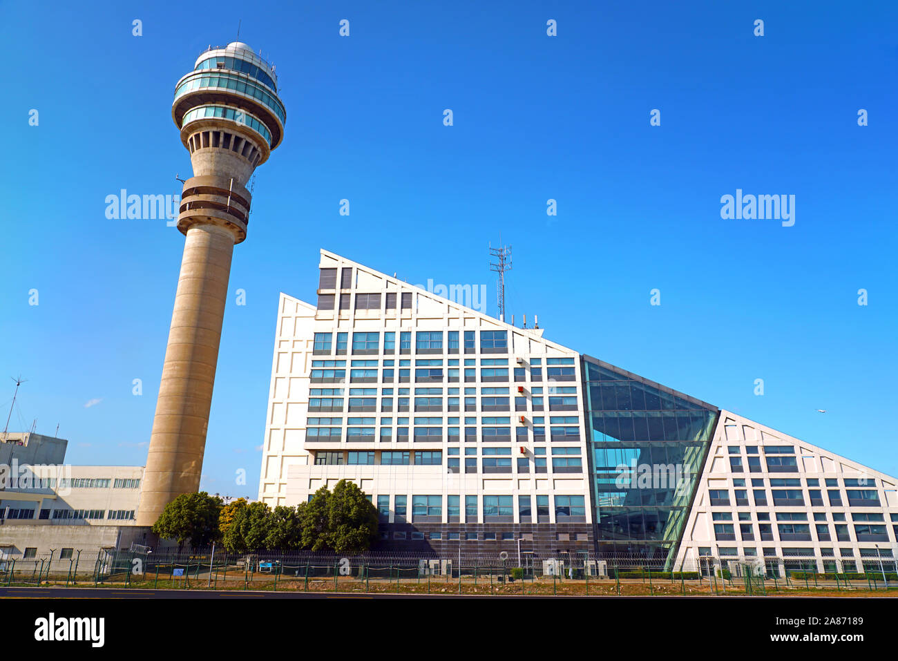 SHANGHAI, CHINA -3 NOV 2019- View of the Shanghai Pudong International ...