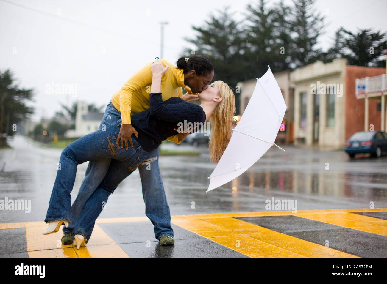 Women dancing on road hi-res stock photography and images - Alamy