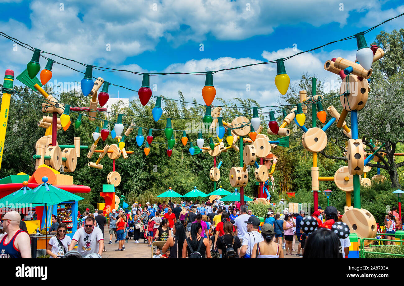 Toy Story land area at Hollywood Studios Stock Photo - Alamy