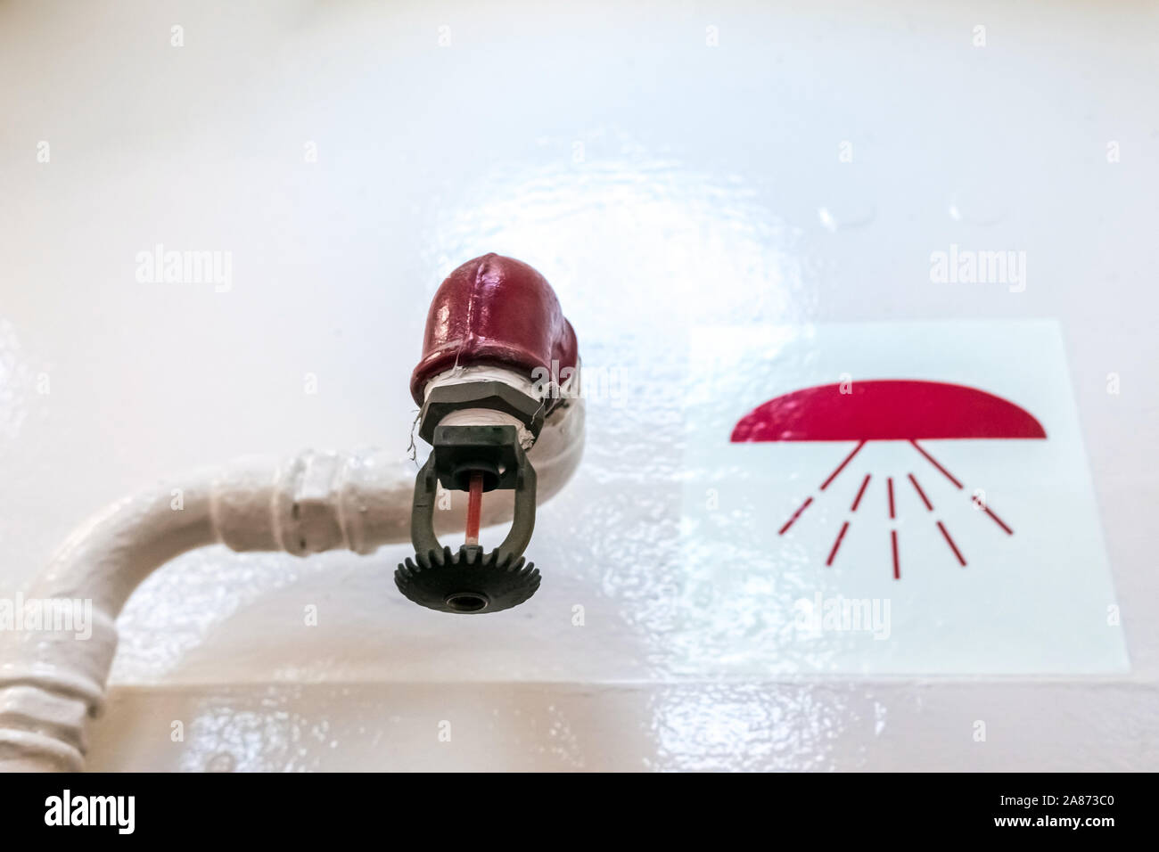 Fire sprinkler system water spray hi-res stock photography and images ...