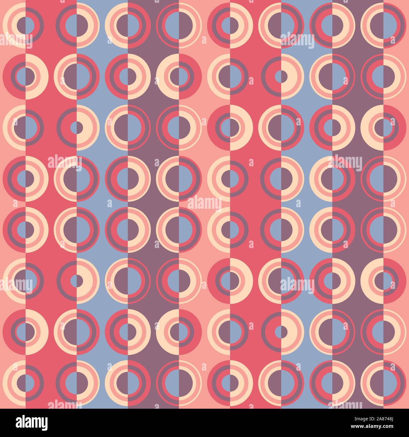 Abstract repeated dots. Flat, retro geometric design. Vector spotty ...
