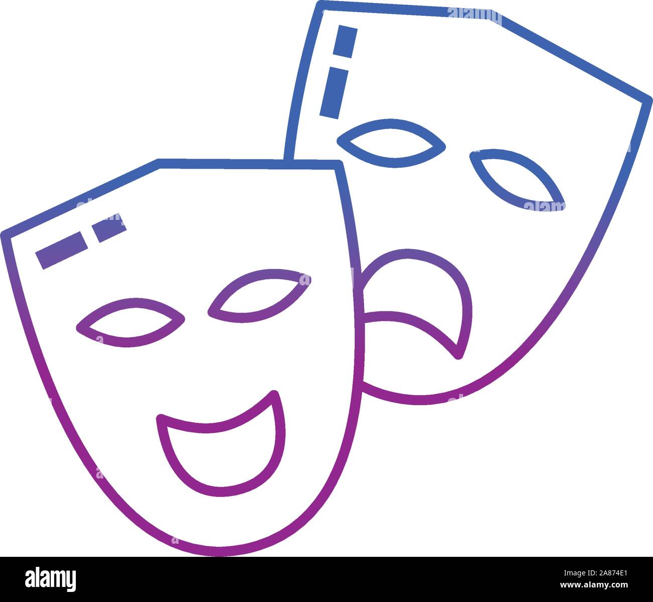 Movie masks Stock Vector Images - Alamy