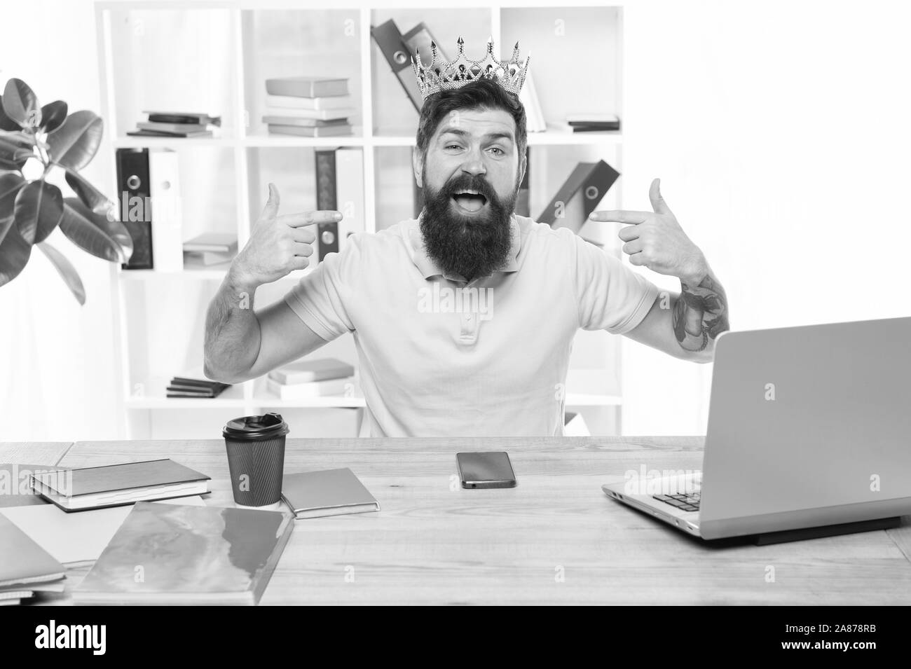 Arrogant self confident Black and White Stock Photos & Images - Alamy