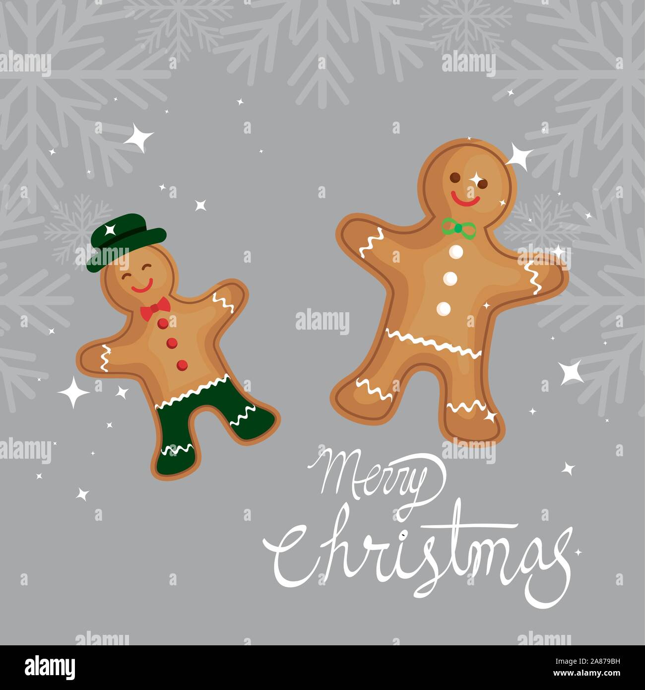 Classic ginger cookies Stock Vector Images - Alamy