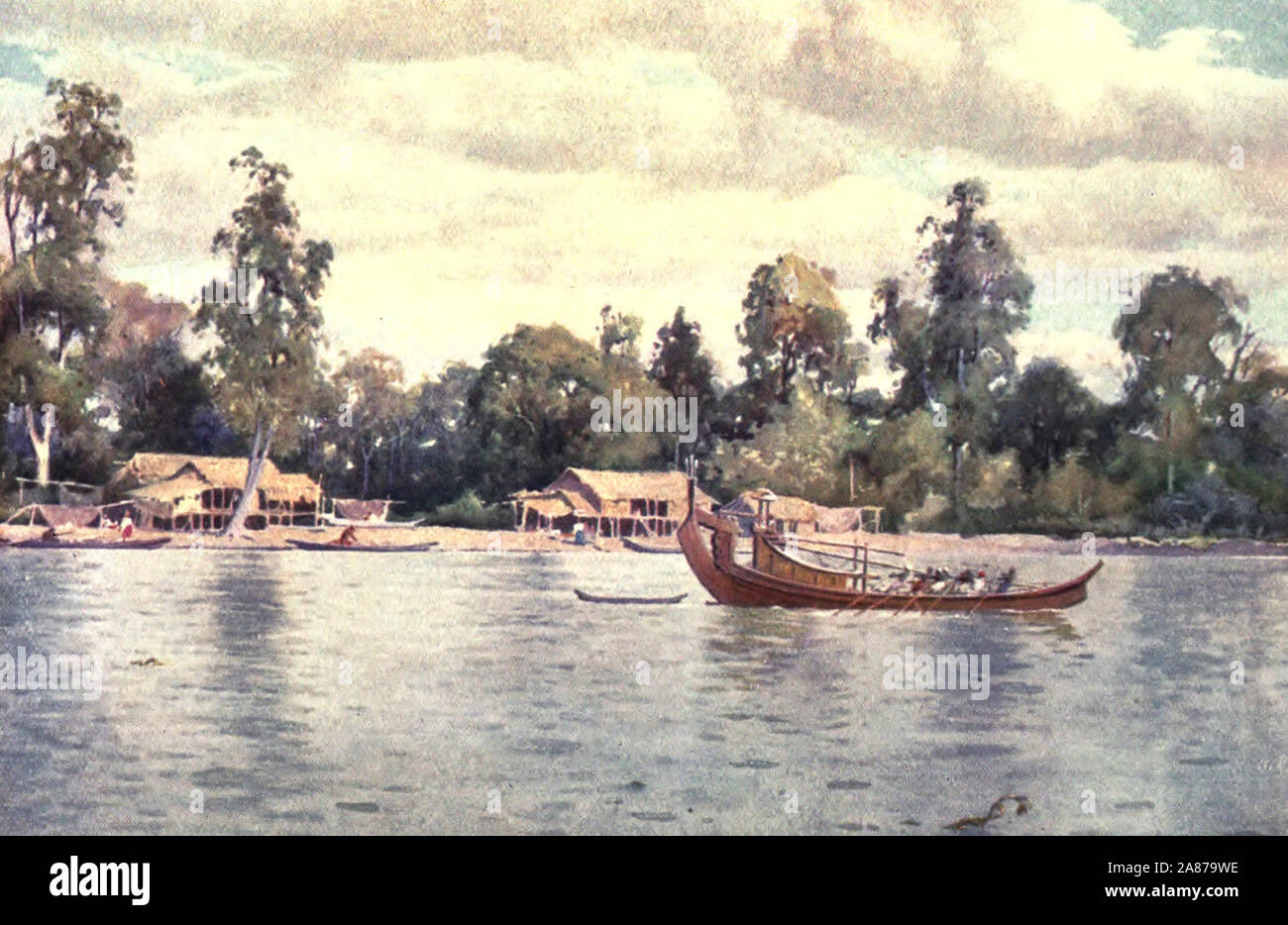 On the Bassein Creek, Burma, circa 1905 Stock Photo - Alamy