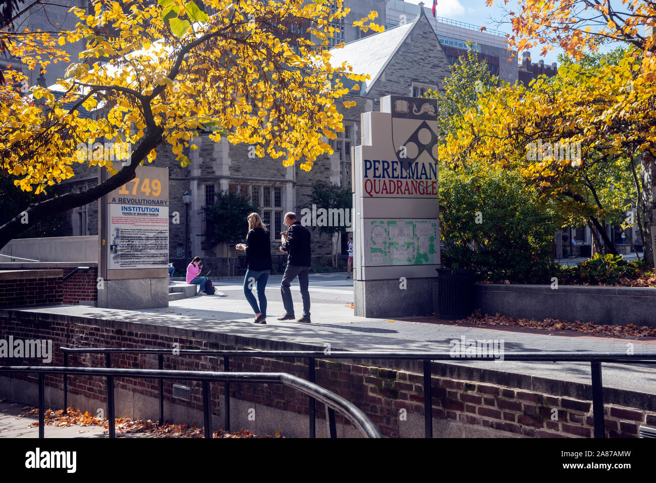 University of pennsylvania campus historic district hi-res stock ...