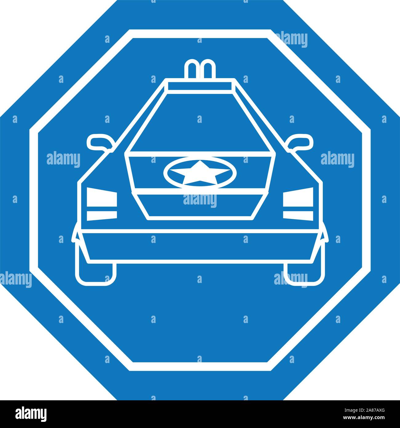 Inside police vehicle Stock Vector Images - Alamy