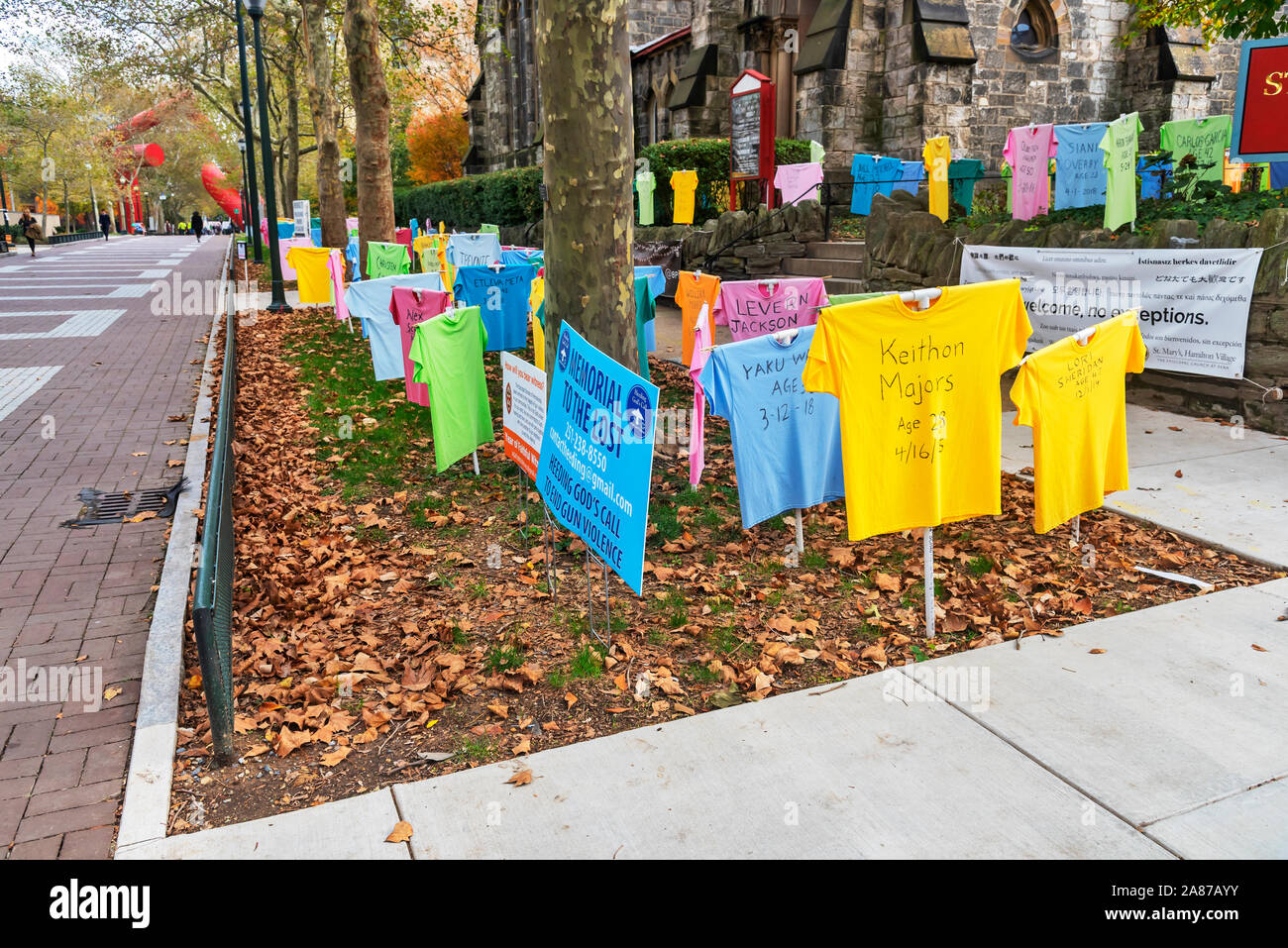 Memorial to Philadelphia's murdered by illegal guns, The University of ...