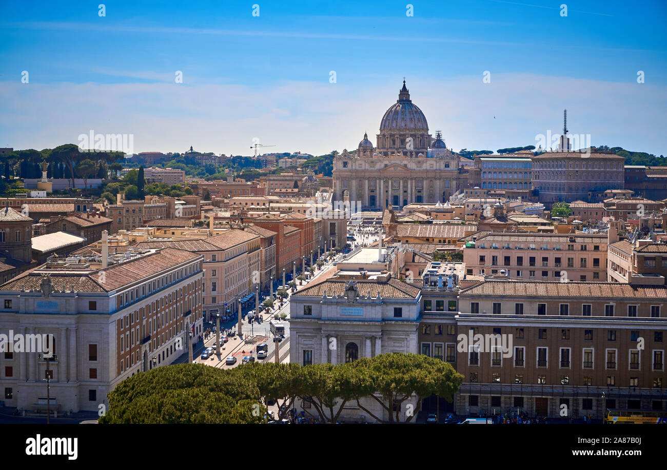 Beautiful view from castel santangelo hi-res stock photography and ...