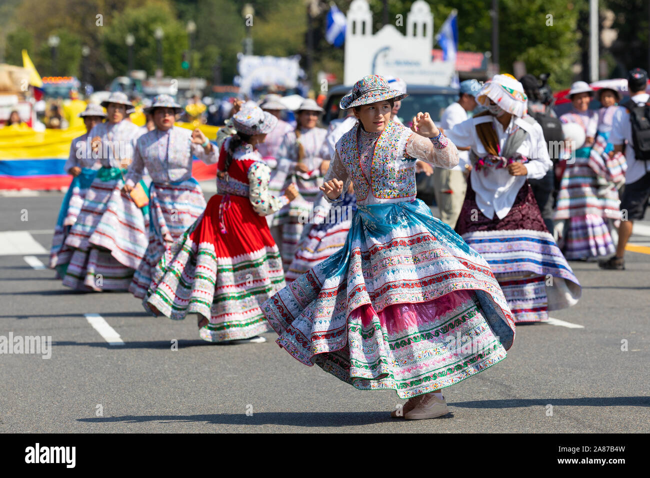 Washington DC, USA - September 21, 2019: The Fiesta DC, Peruvian ...