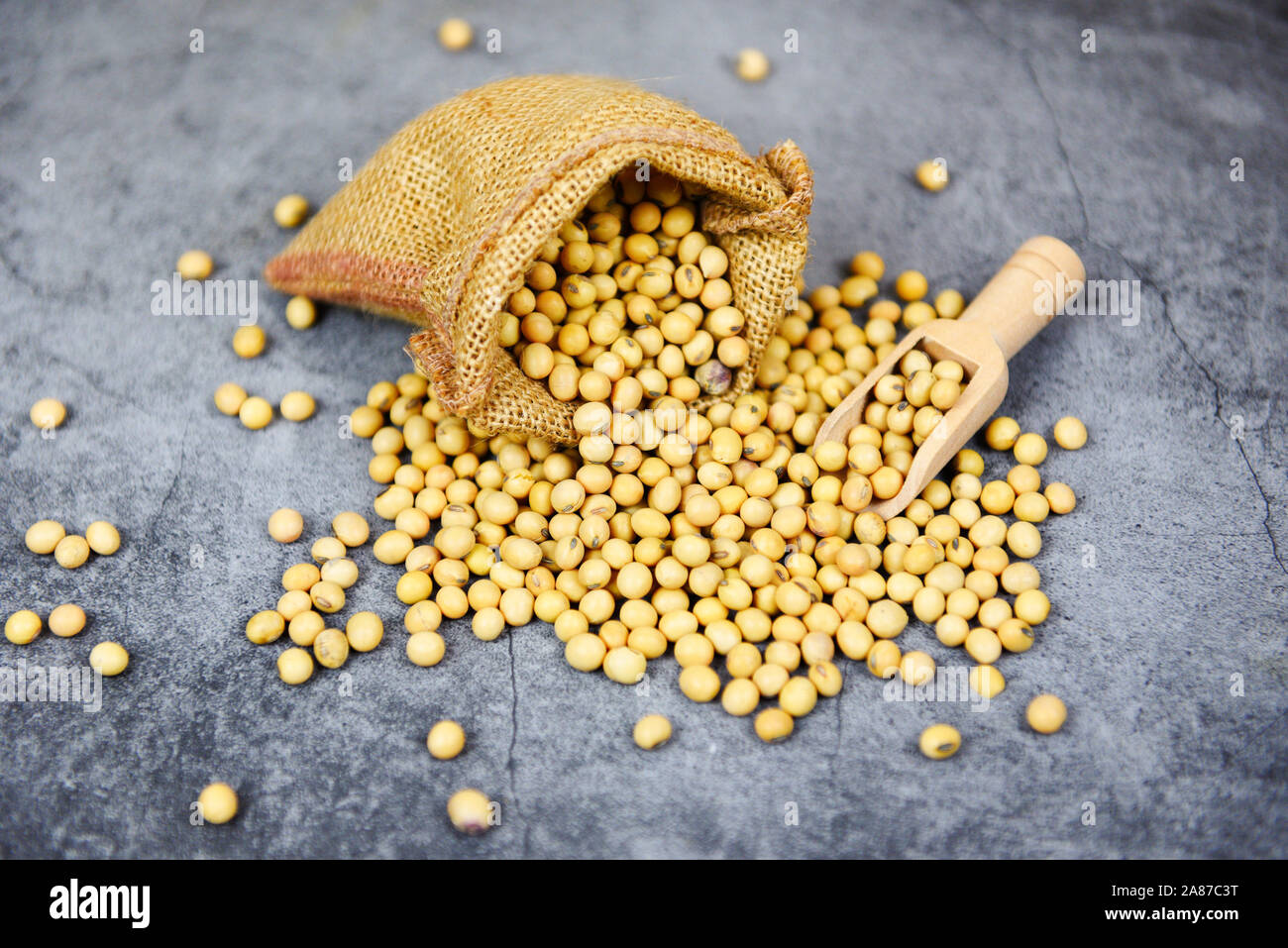Sack of soya beans hi-res stock photography and images - Alamy
