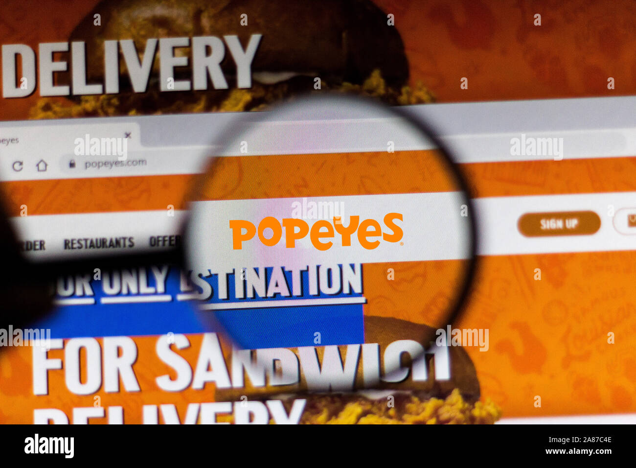 Popeyes website hi-res stock photography and images - Alamy