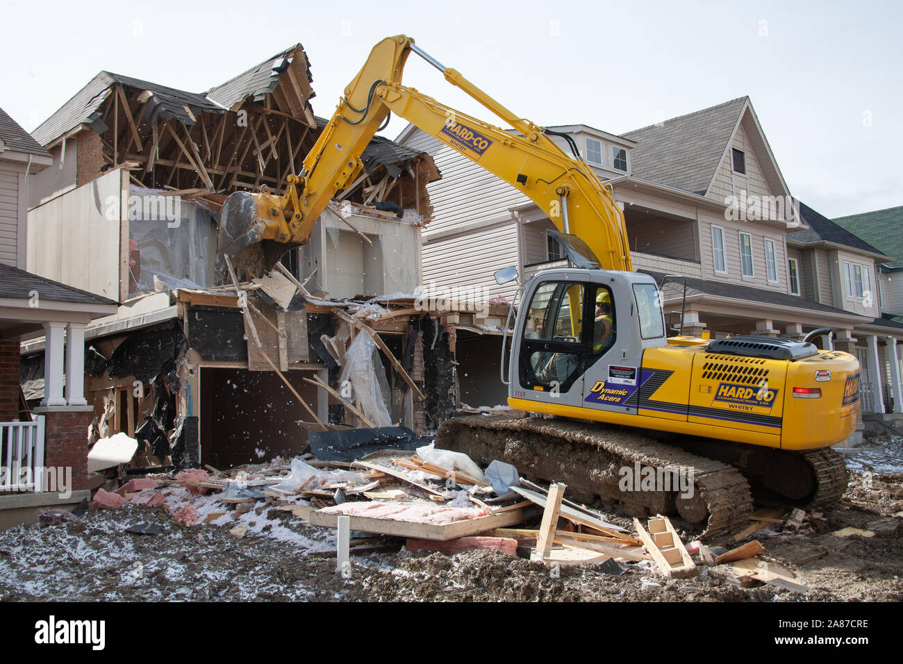 construction site in Canada back to 2006 Stock Photo - Alamy
