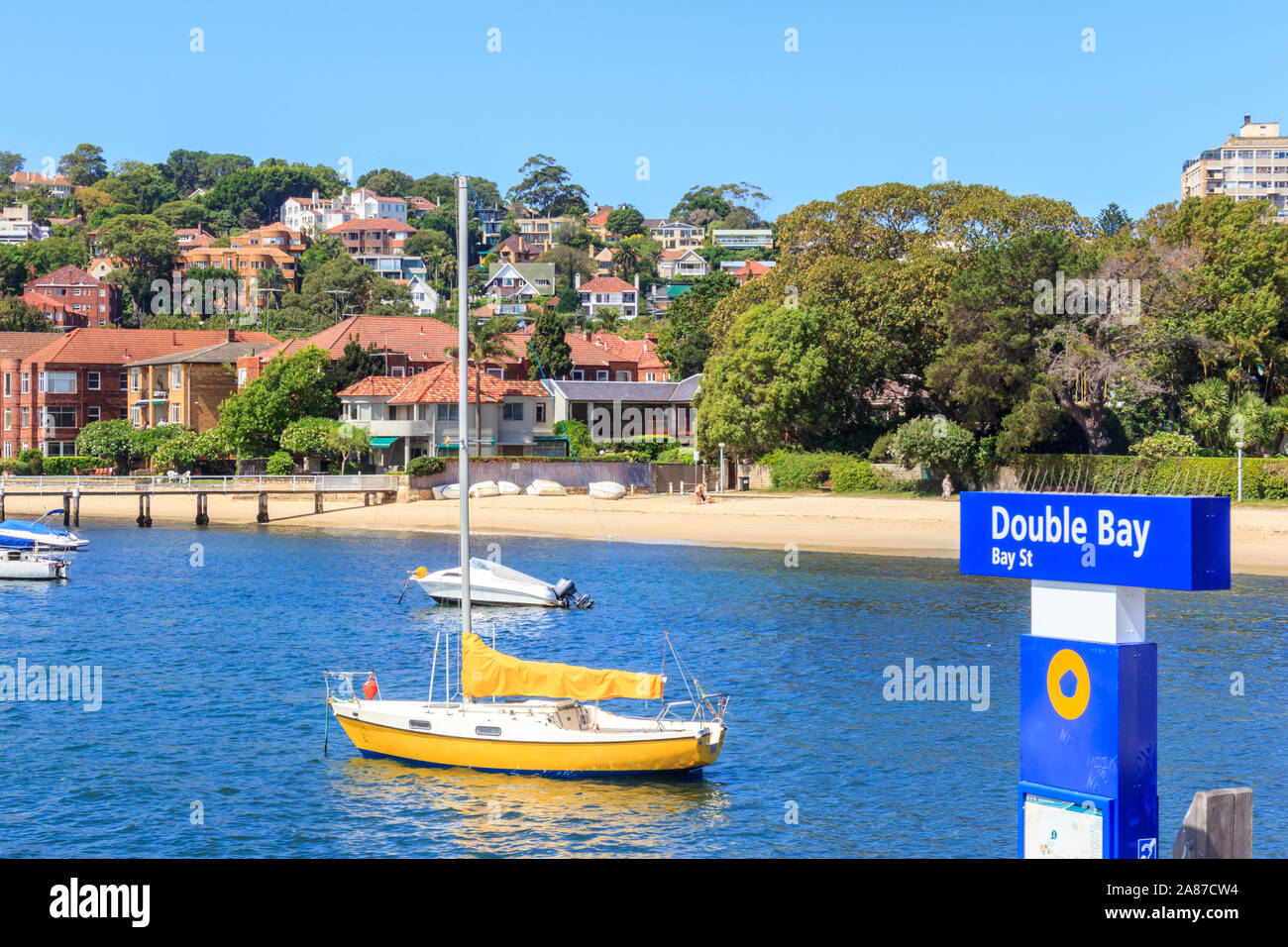 Boats in Double Bay, Sydney, Australia Stock Photo - Alamy