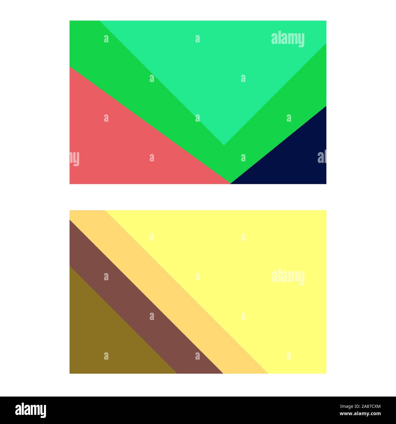 Color blocking images set of 2 Stock Photo - Alamy