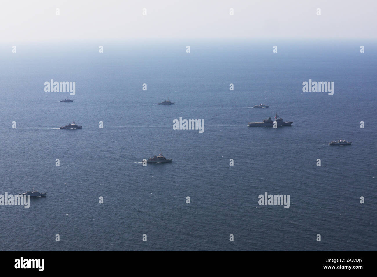 191105-A-DM672-1014 ARABIAN GULF (Nov. 5, 2019) Ships participating in ...