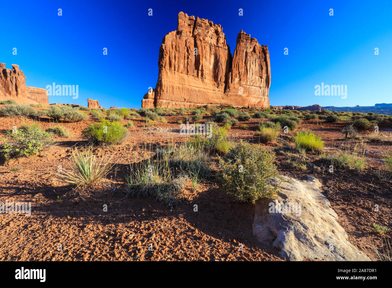 Rock formation of the courthouse towers hi-res stock photography and ...