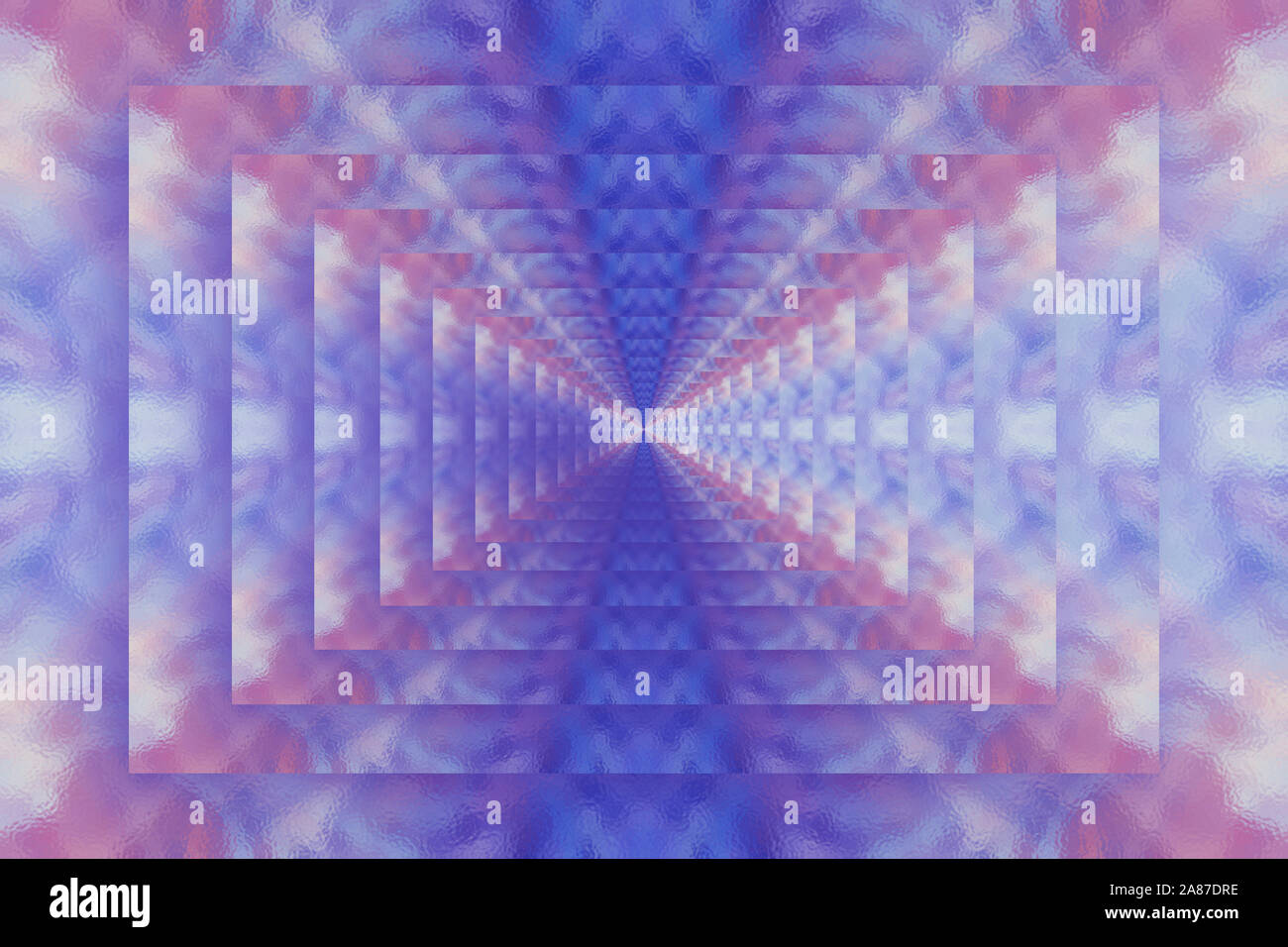 Blue abstract tunnel background with glass texture, design pattern ...