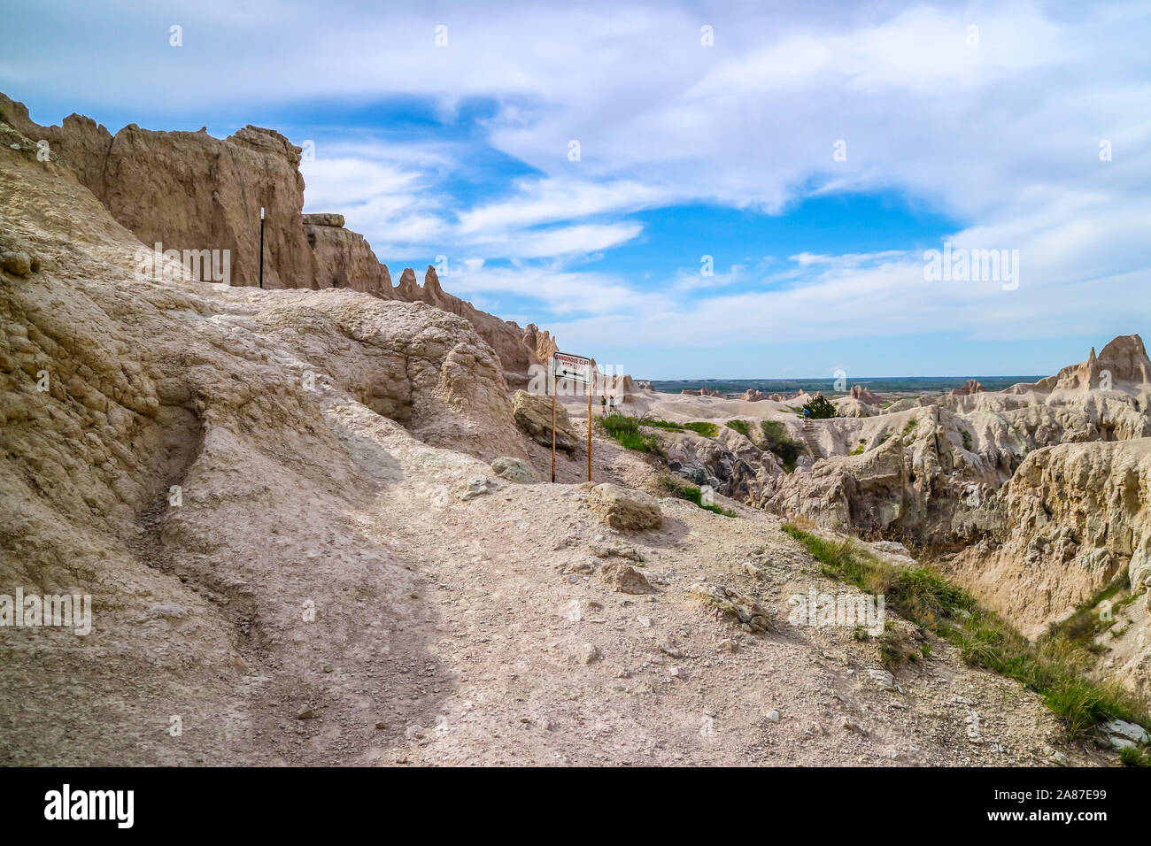 Warning sign badlands hi-res stock photography and images - Alamy
