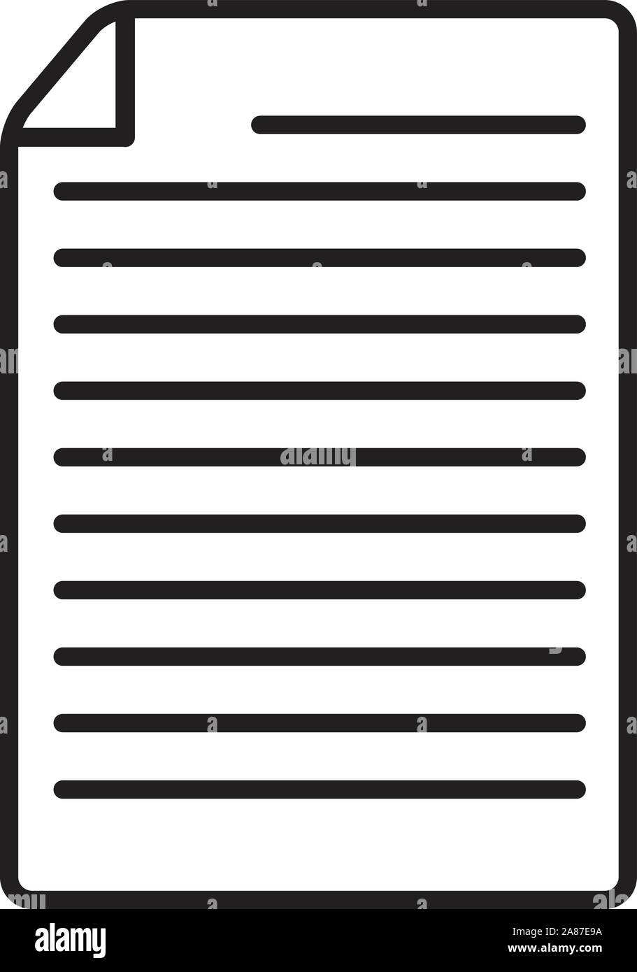 List sign icon content Cut Out Stock Images & Pictures - Alamy