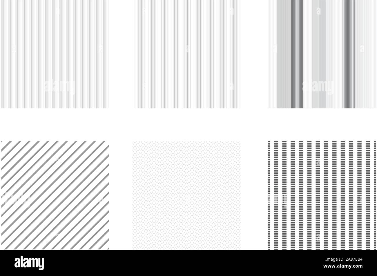 set of abstract line pattern. black and white abstract background Stock ...