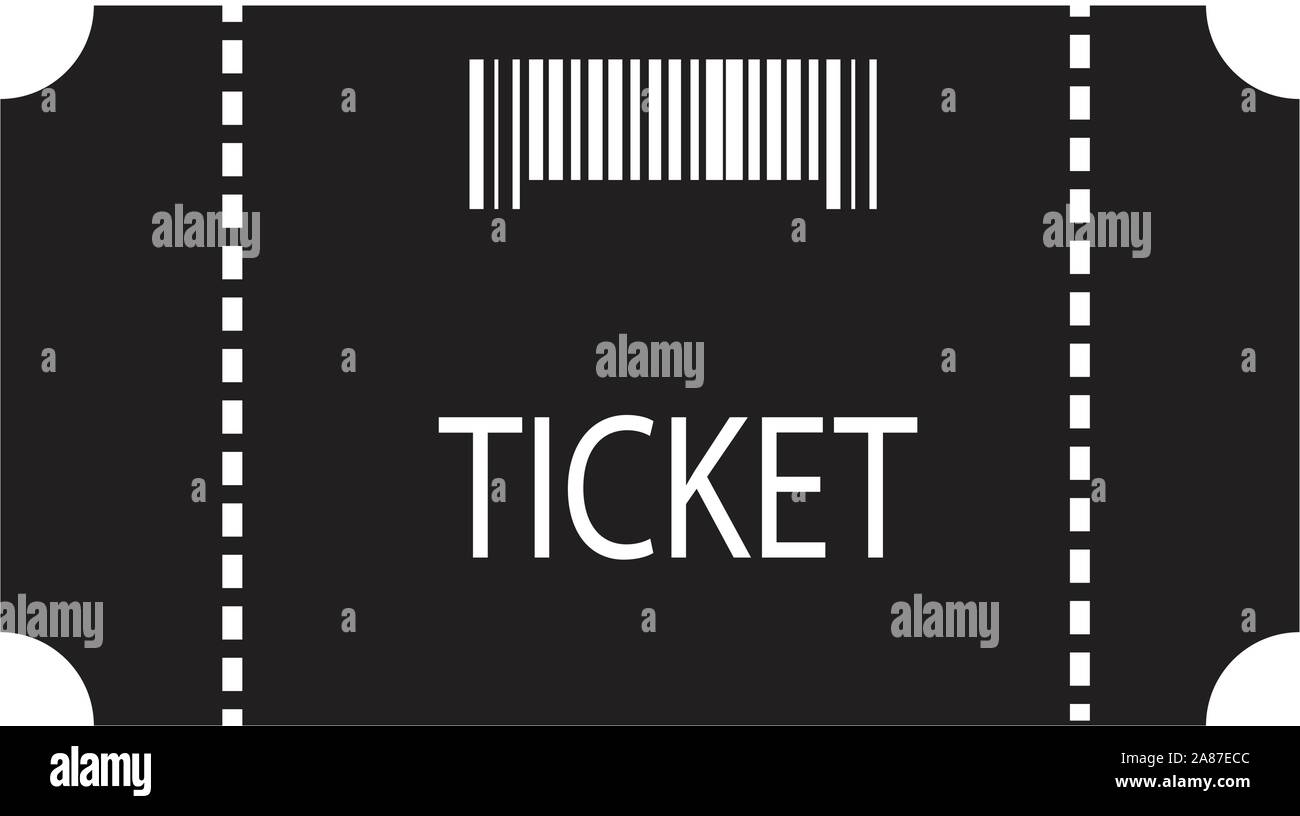 ticket icon on white background. flat style design. ticket sign Stock ...