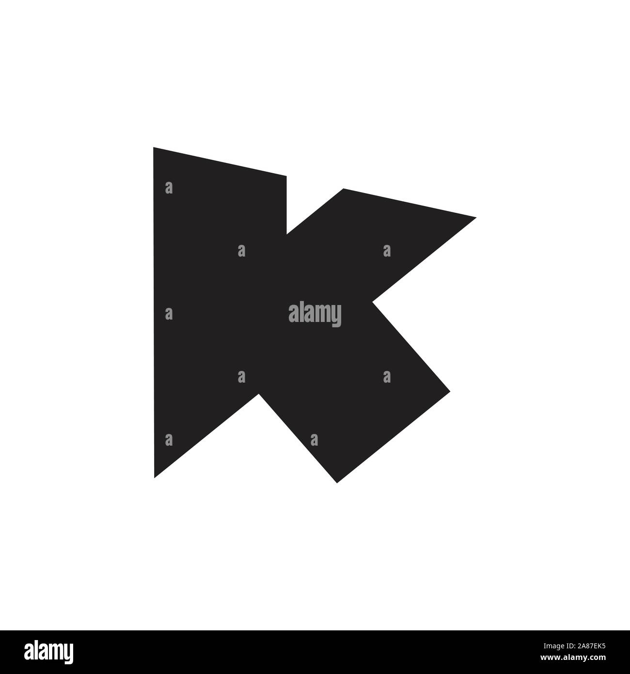 letter k click arrow geometric logo vector Stock Vector Image & Art - Alamy