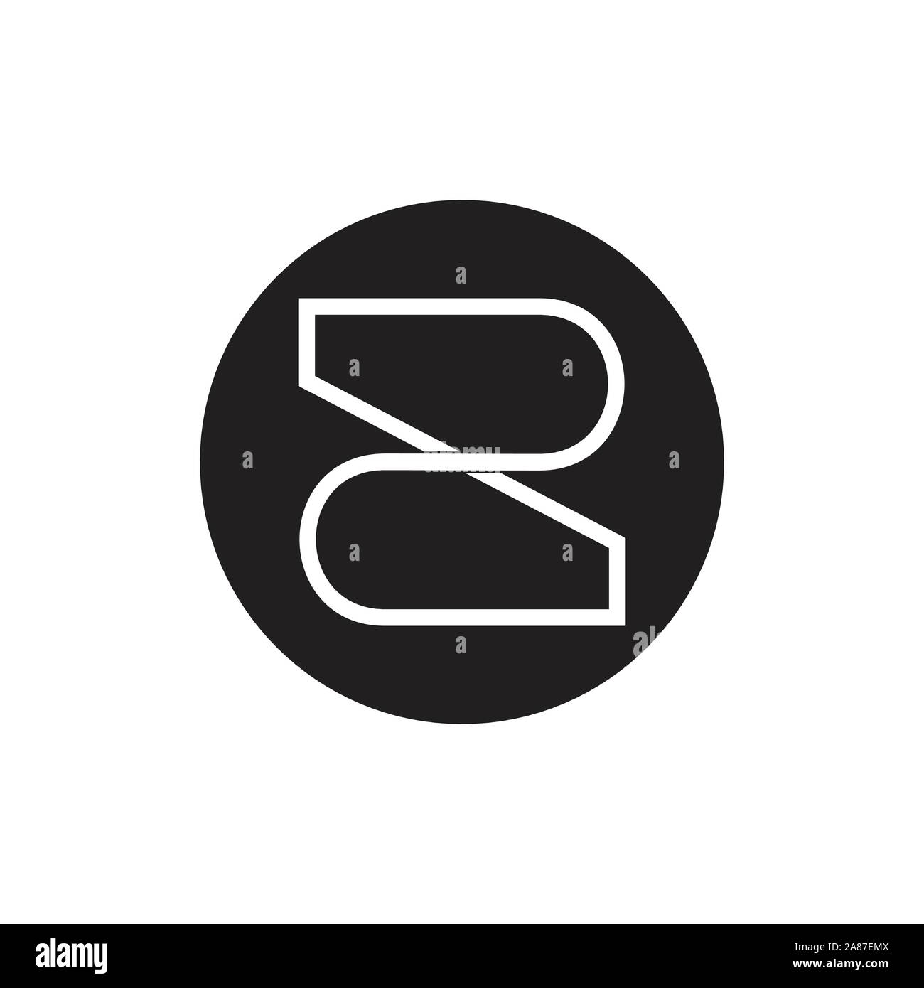 letter z number 2 infinity line logo Stock Vector Image & Art - Alamy