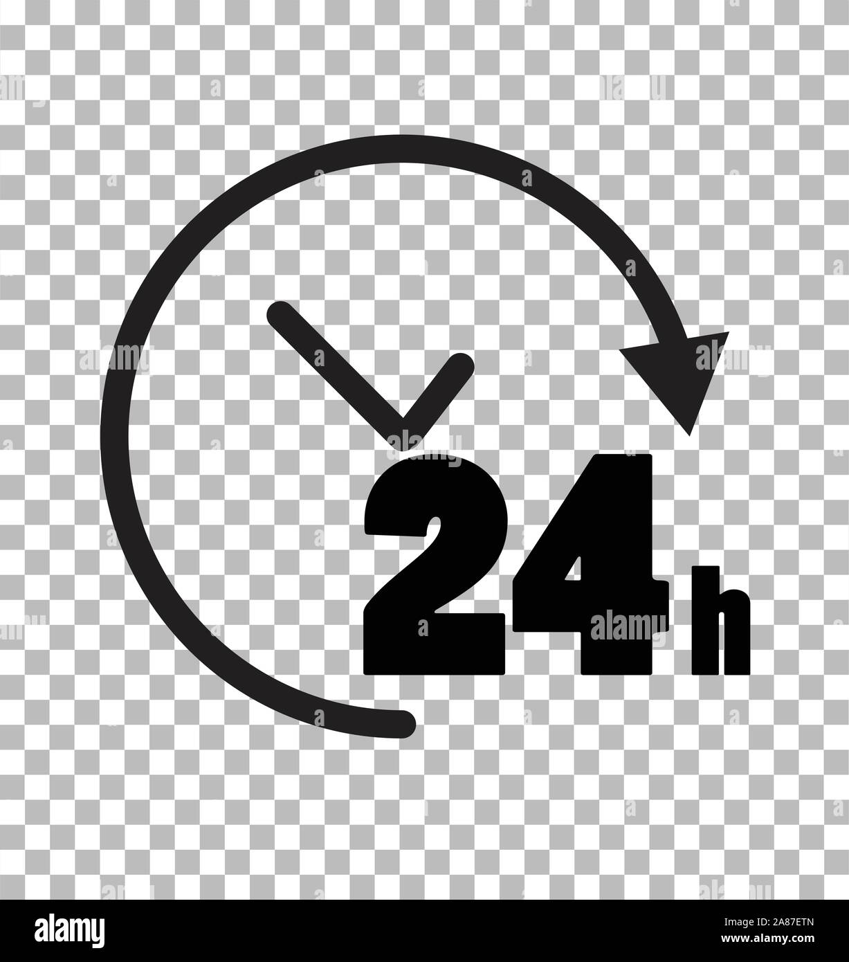 24 hours icon on transparent background. 24 hours service sign. 24 ... 24 hours icon on transparent background. 24 hours service sign. 24 ...