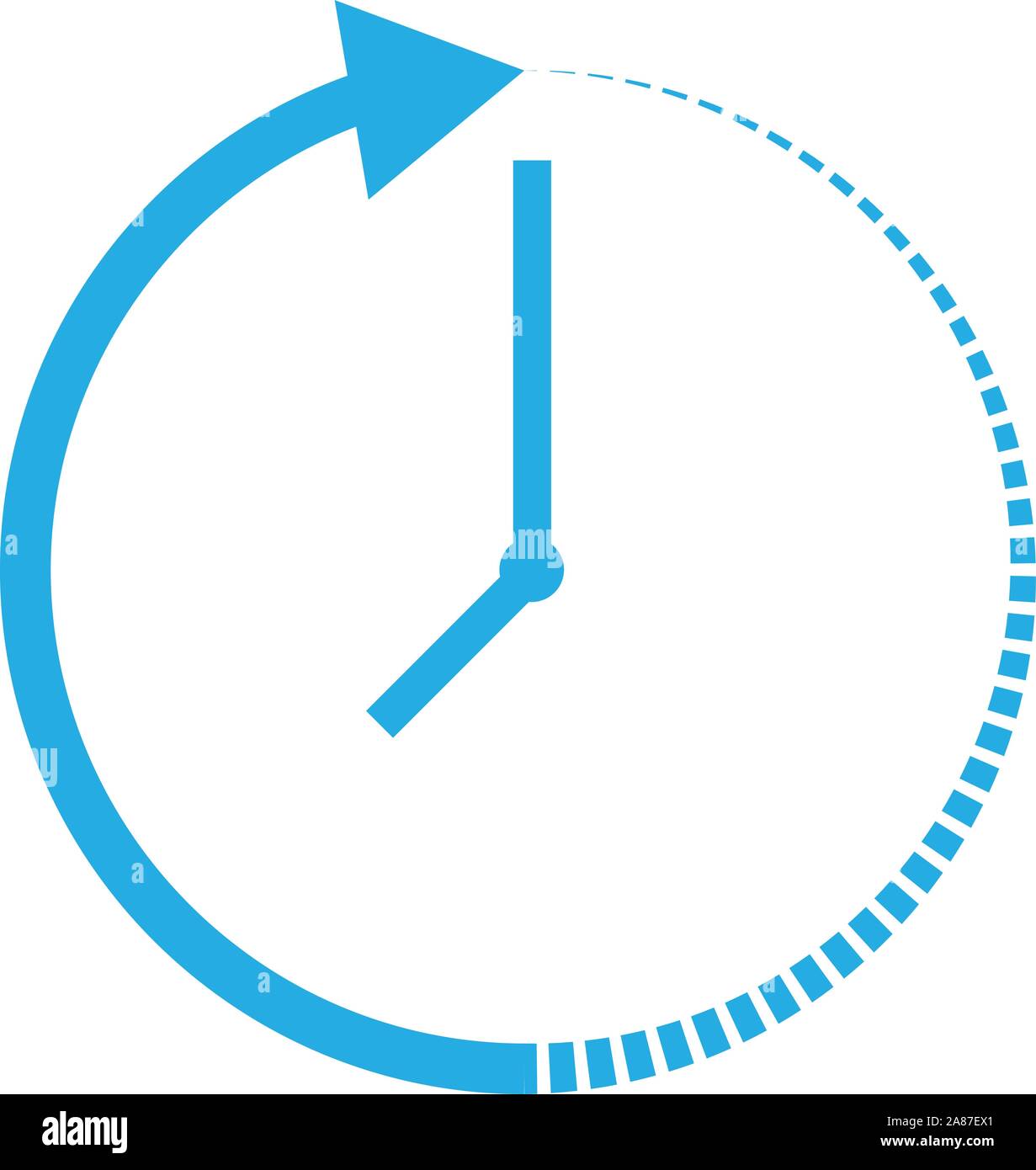 passage of time icon on white background. passage of time sign. flat ...