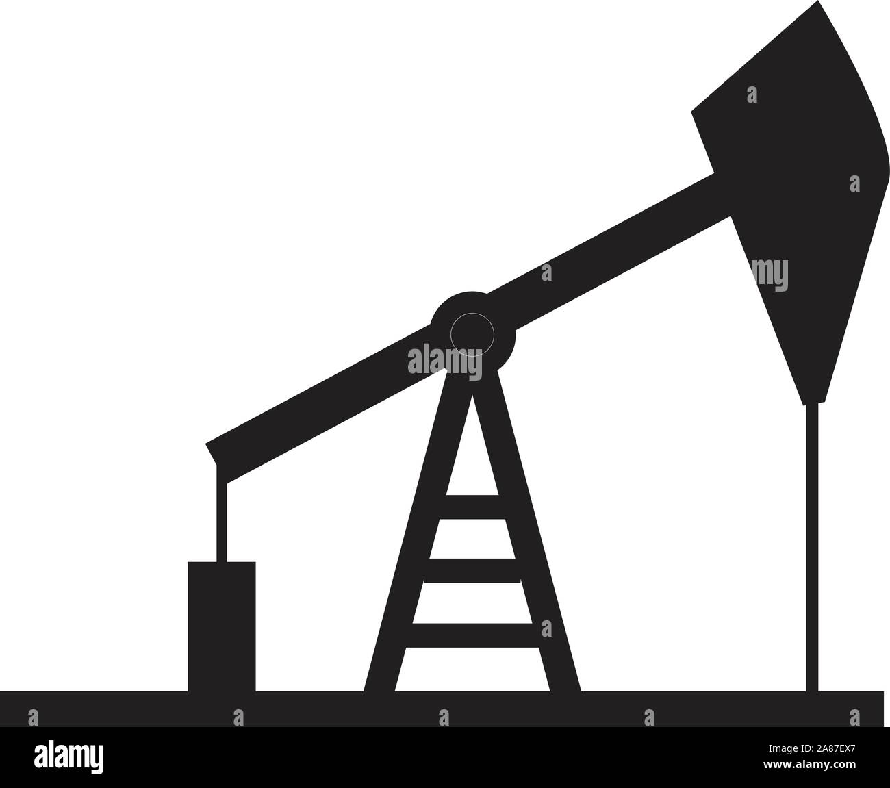 oil pump icon on white background. oil pump sign. flsy style Stock ...