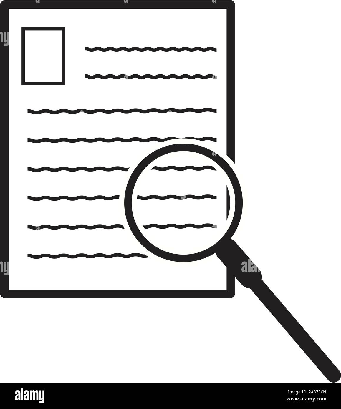 search document icon on white background. file search sign. flat style ...