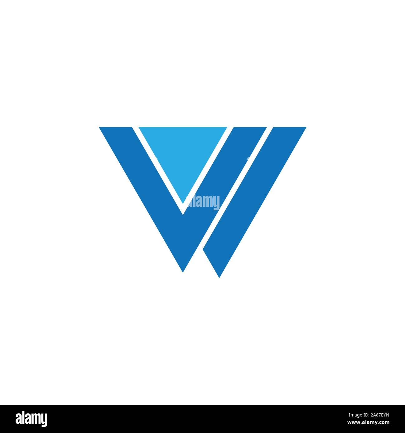 letter vw triangle geometric logo vector Stock Vector Image & Art - Alamy