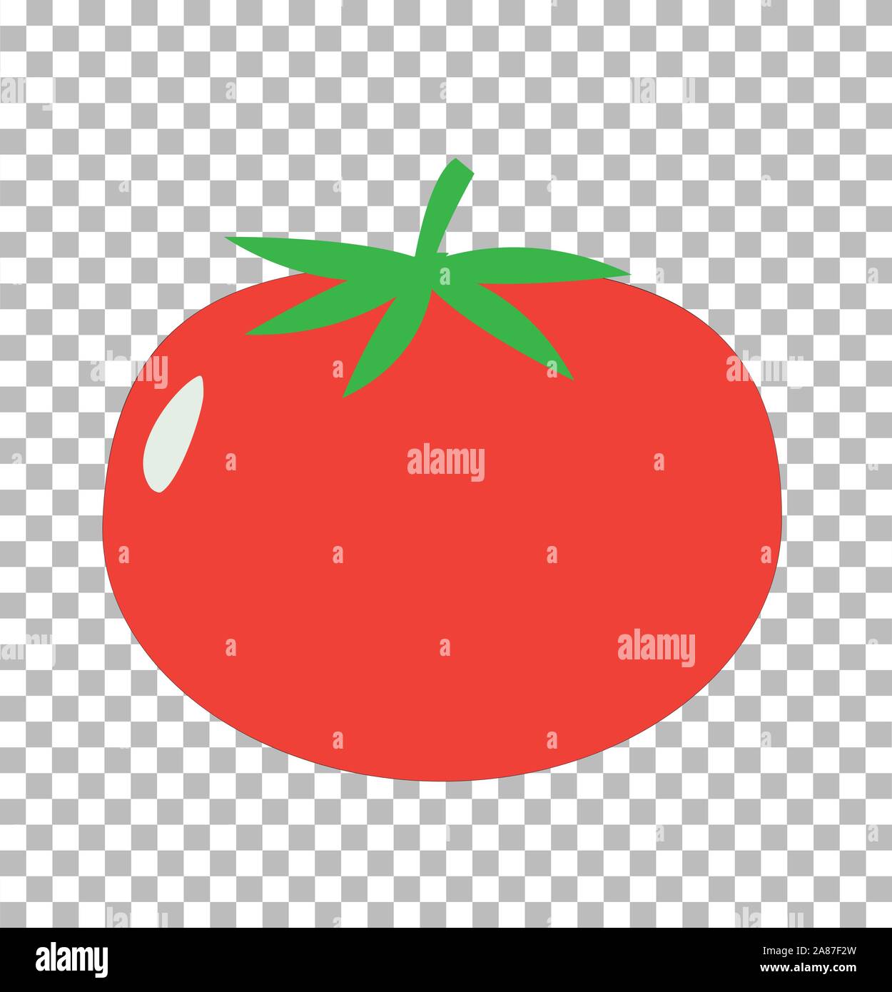 tomato on transparent. tomato sign. flat style. tomato icon Stock ...