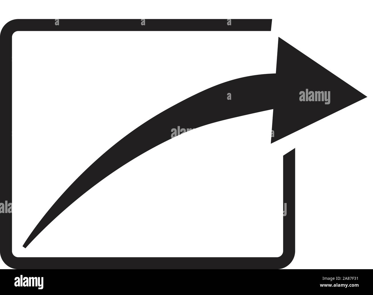 share icon on white background. share sign. share icon in trendy flat ...