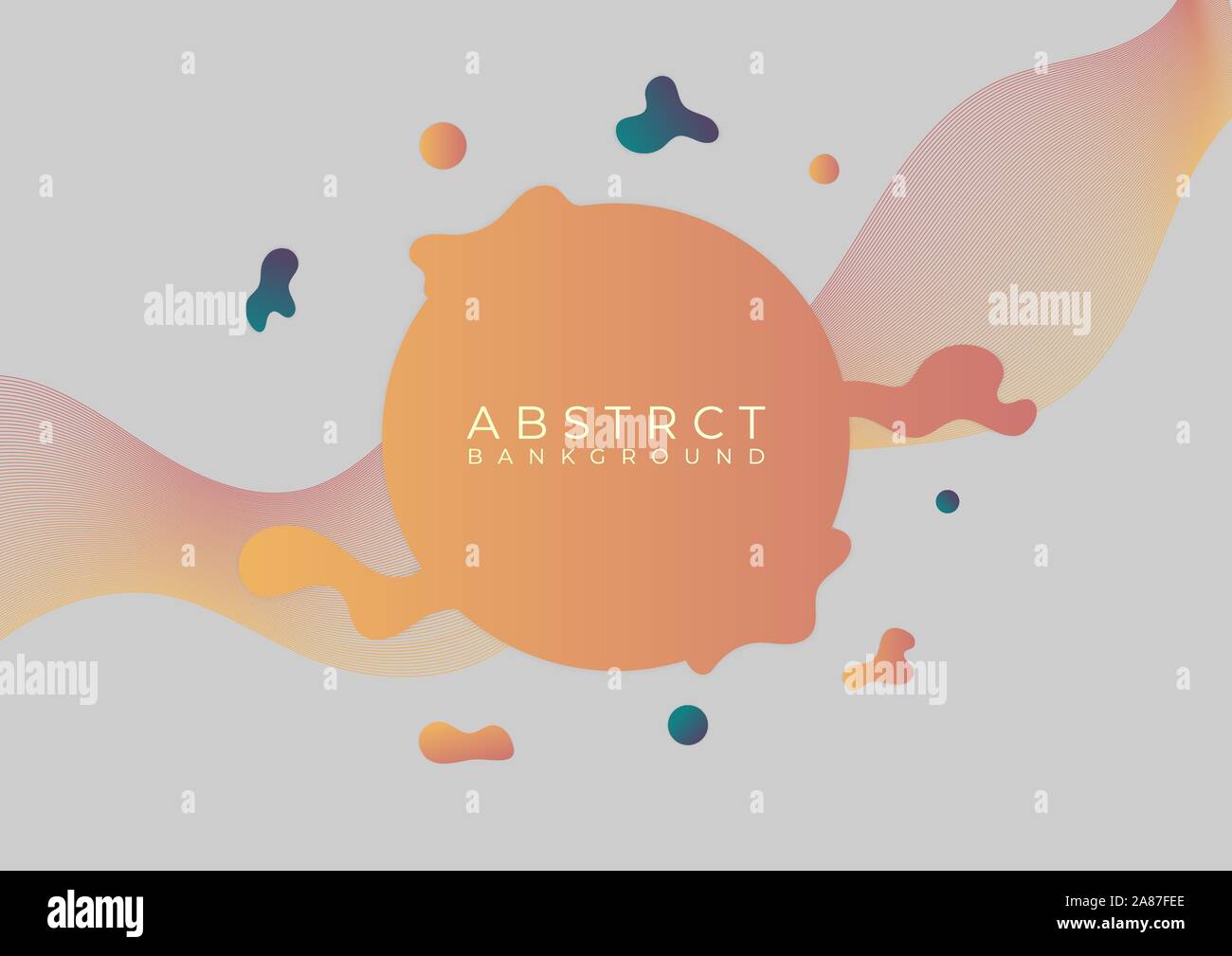 Modern shape abstract element fluid style particle modern line with ...