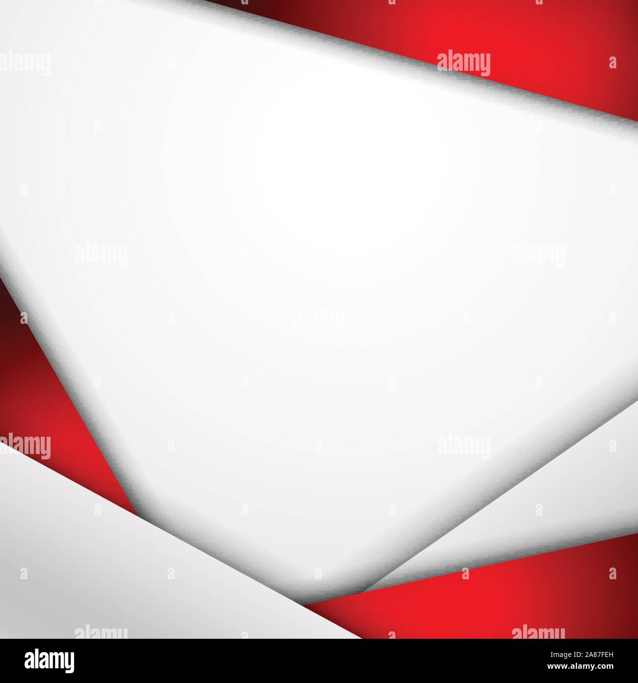 Abstract background of red and white origami paper. Vector illustration ...
