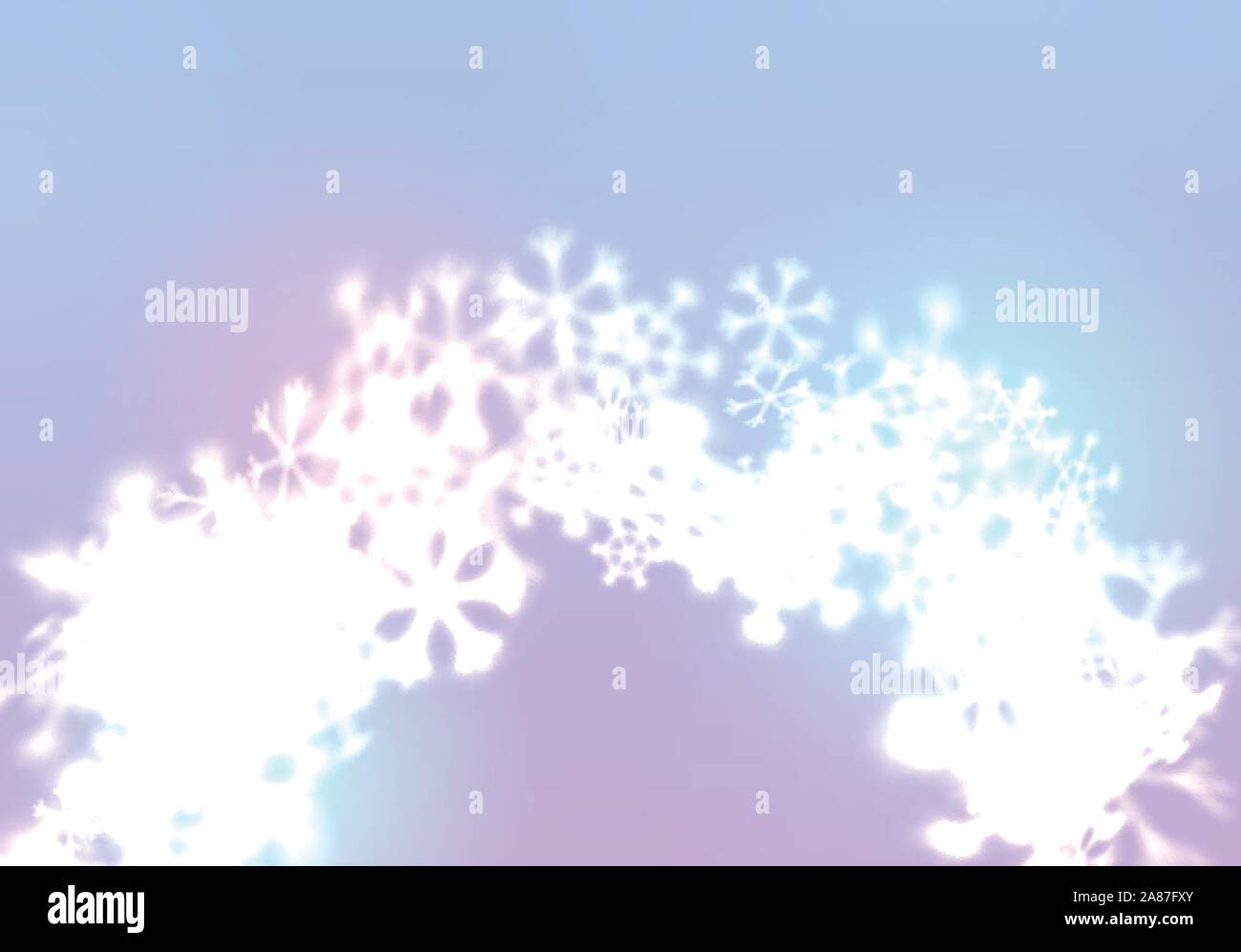 Christmas snowflakes background with falling and swirling snow Stock ...