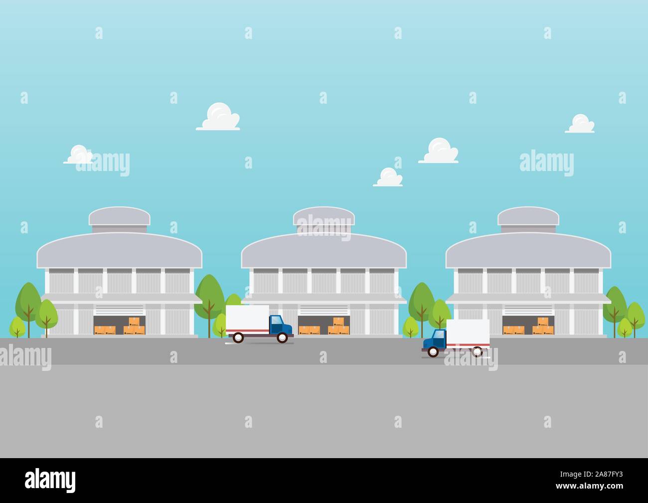 Cartoon building factory structure hi-res stock photography and images ...