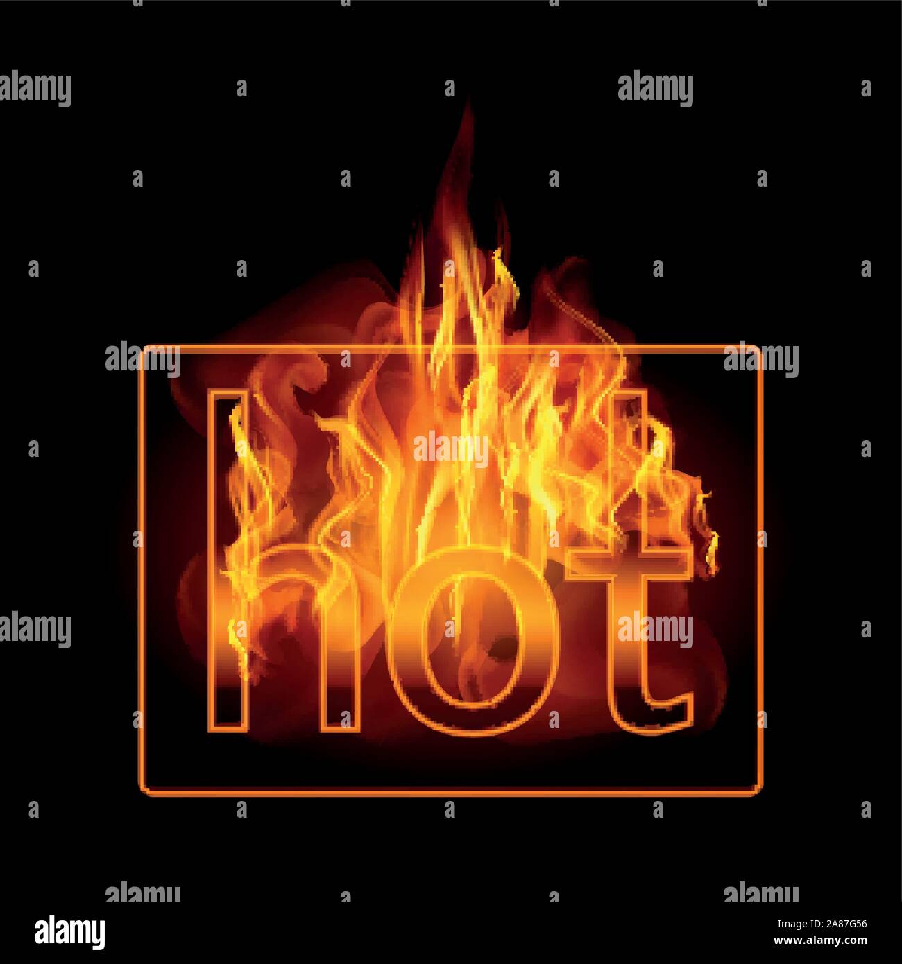 Flaming text hi-res stock photography and images - Alamy