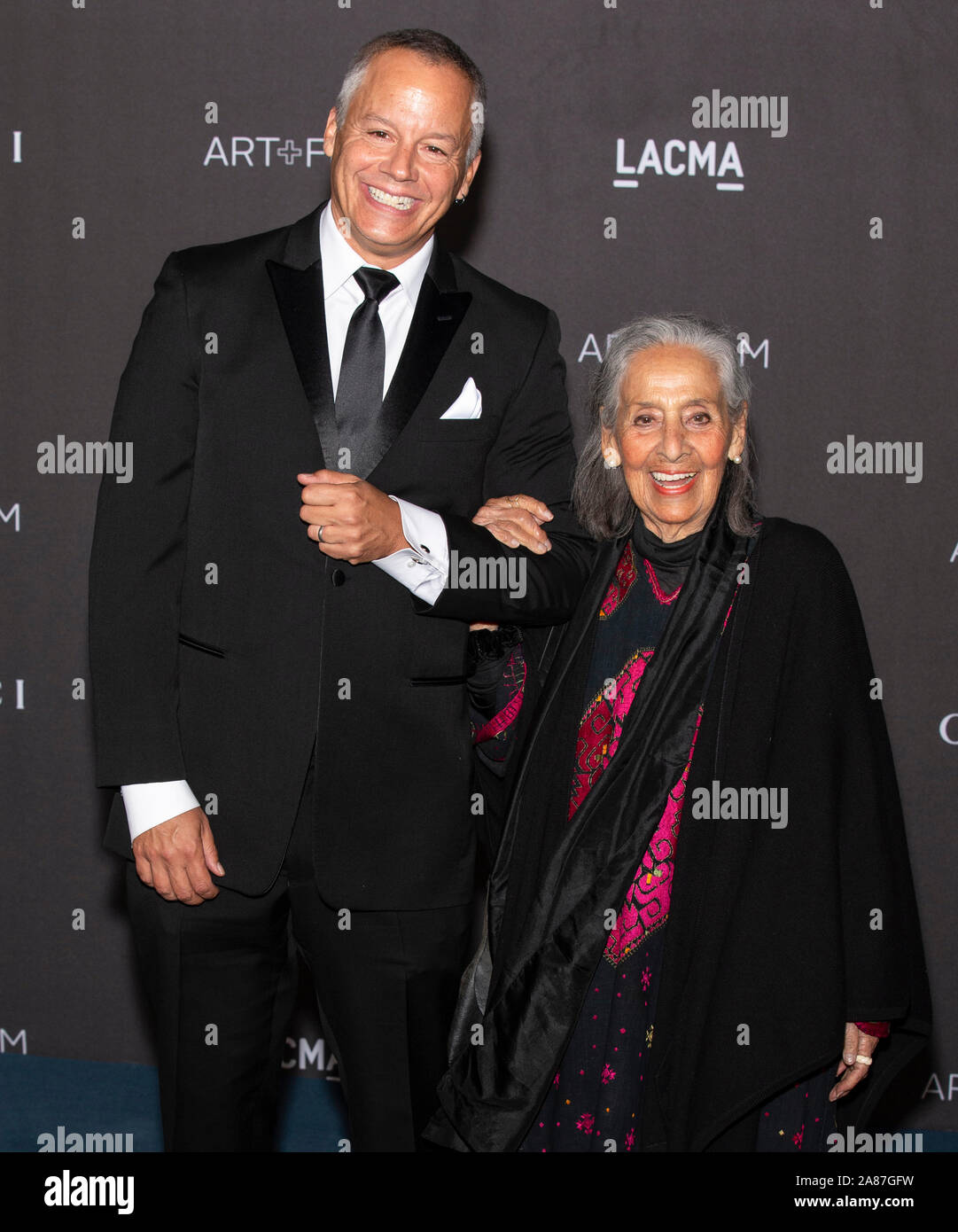 Los Angeles, California - November 02, 2019: John Mullican and Luchita ...