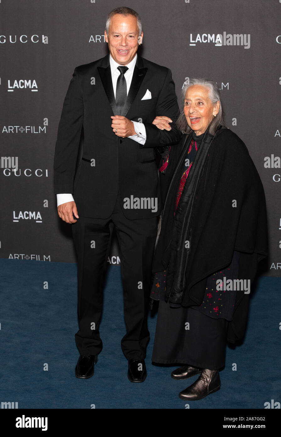 Los Angeles, California - November 02, 2019: John Mullican and Luchita ...