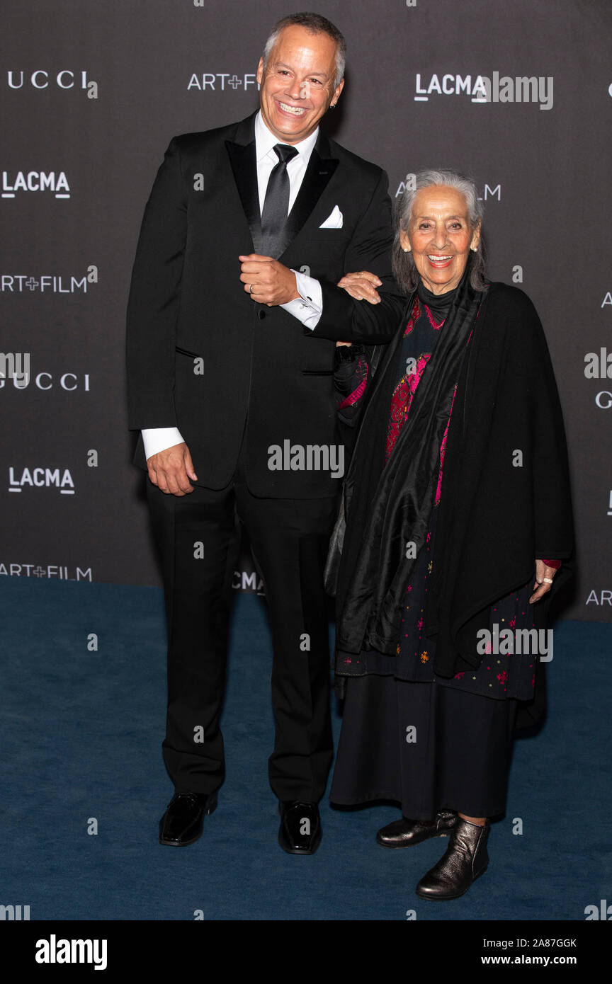 Los Angeles, California - November 02, 2019: John Mullican and Luchita ...
