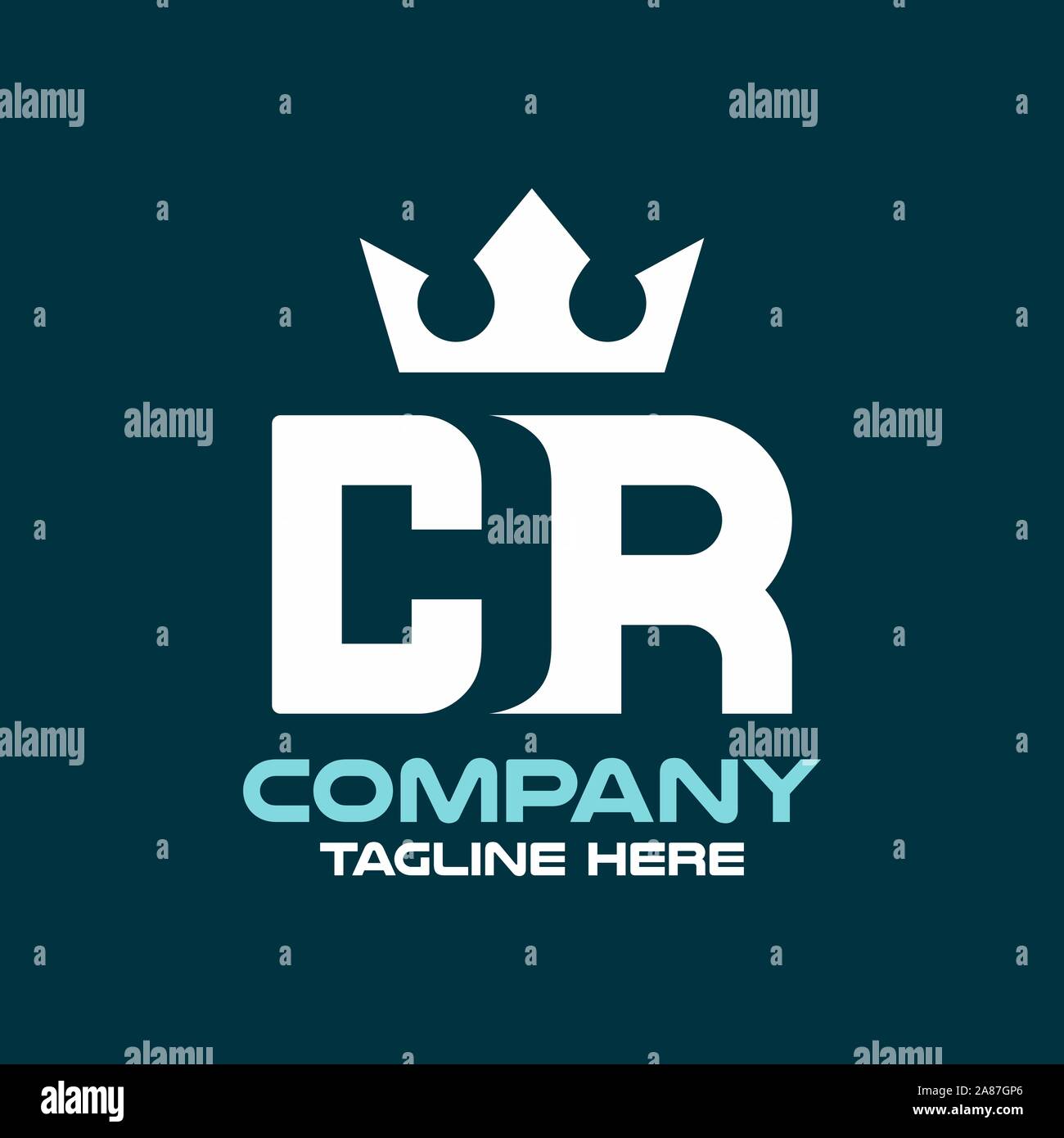 Logo cr vector vectors hi-res stock photography and images - Alamy