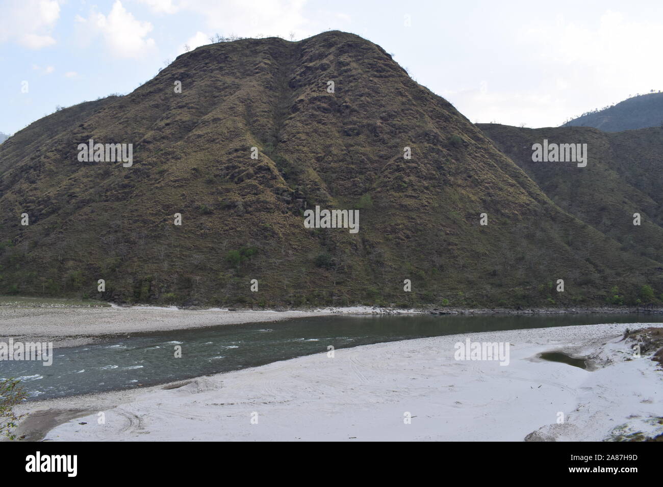 Beautiful scenery of Tamor River Nepal.The Tamor river is one of the ...